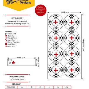 Umbrella Sewing Pattern for Women Dress/ Flounces Sleeve/plunge ...