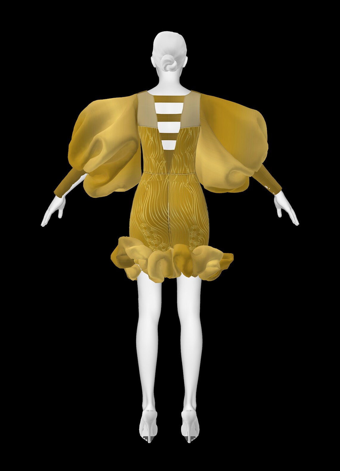 Extraordinary Sewing Pattern for Women Dress/long Lantern Sleeve/ Above ...
