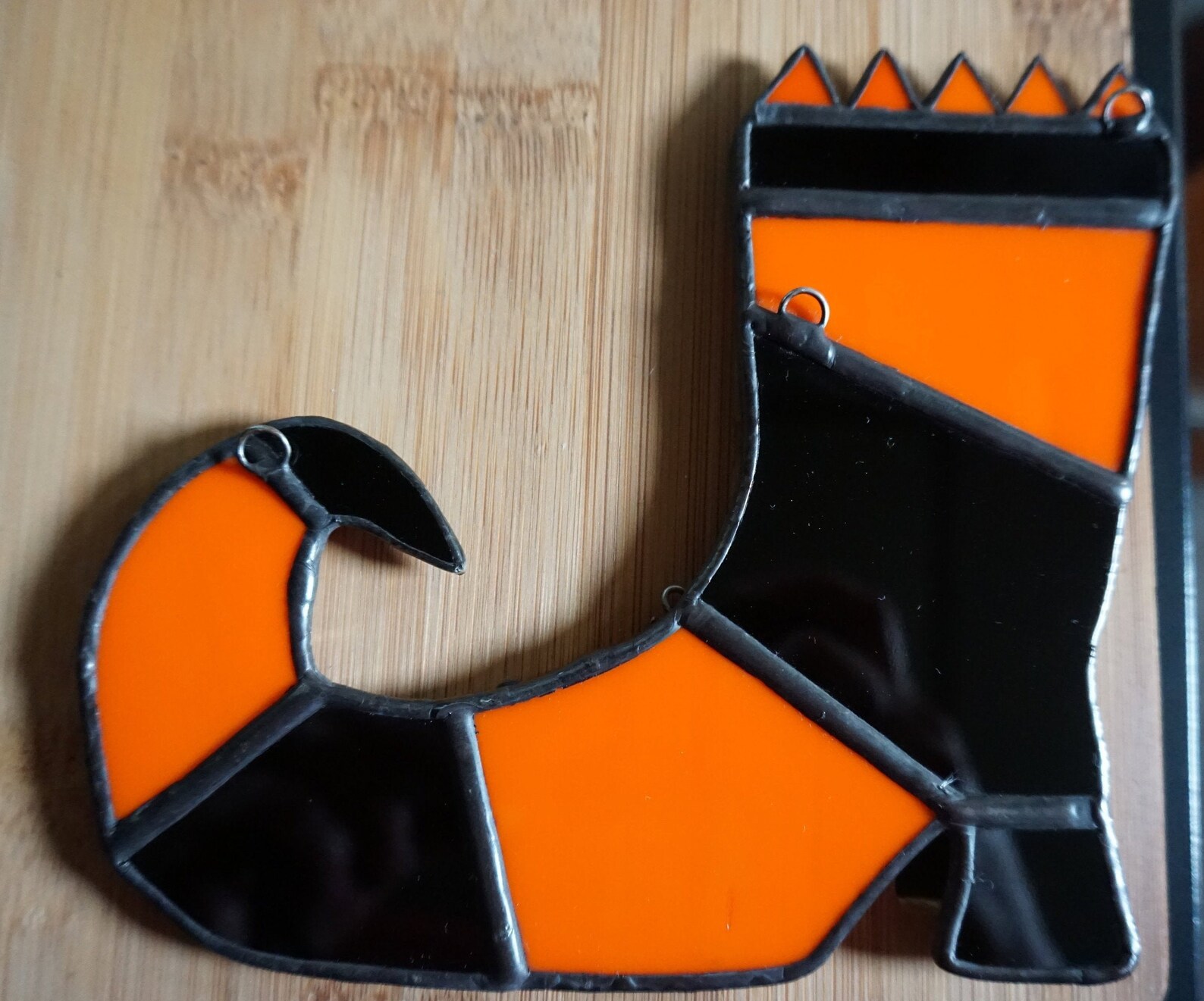 Stained Glass Witch's Shoe Stained Glass Witch Boot - Etsy