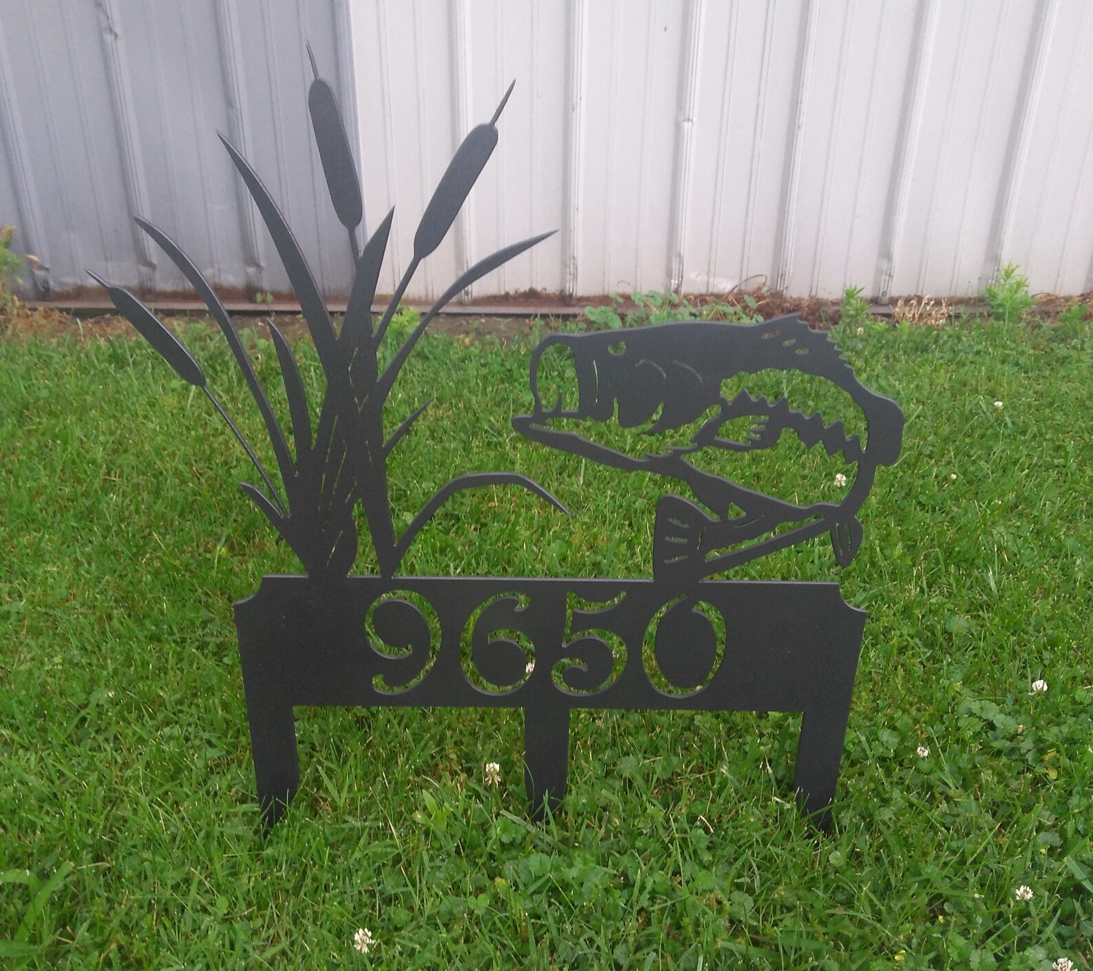 Bass Address Sign Lake Address Sign Cabin Address Sign House | Etsy