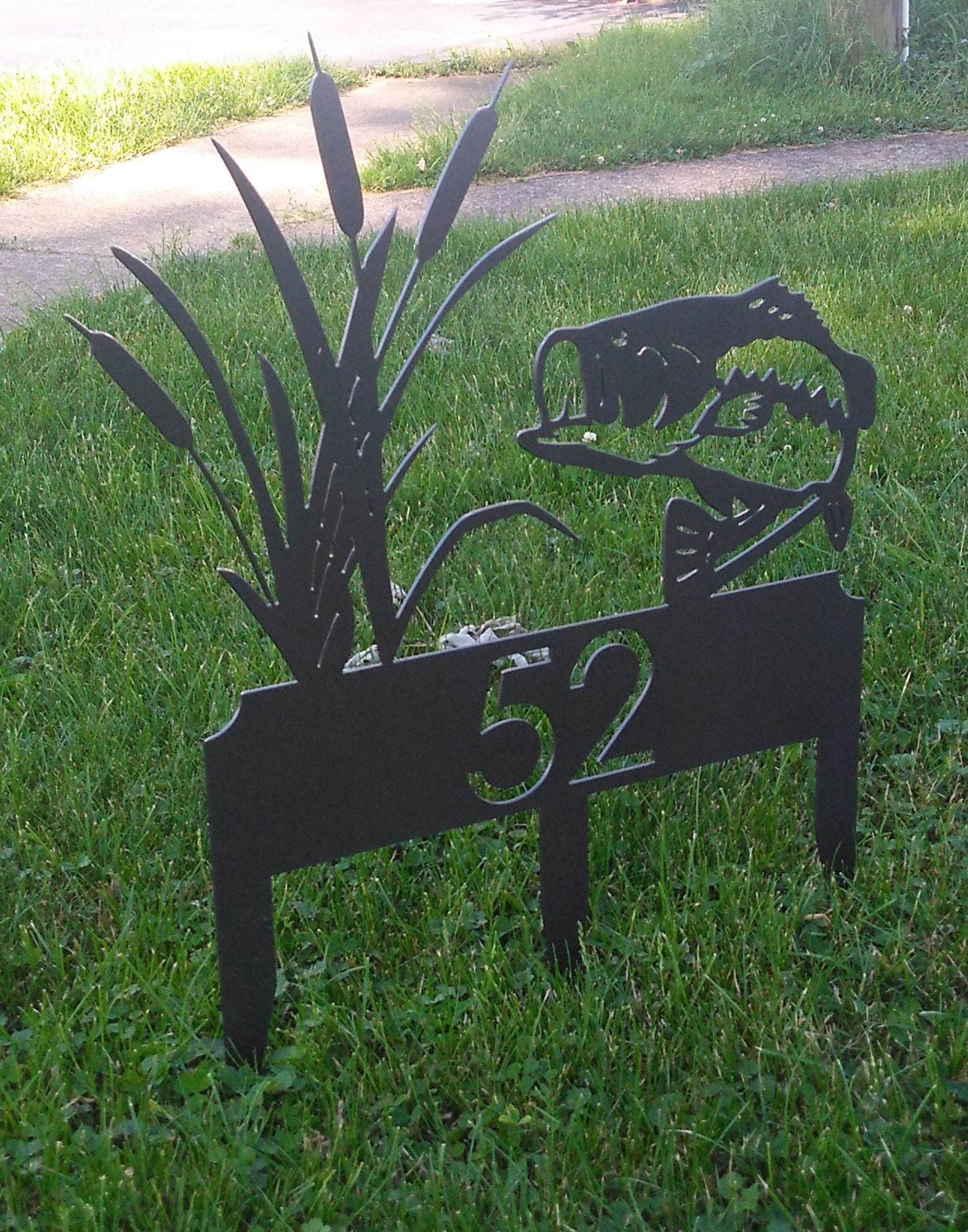 Bass Address Sign Lake Address Sign Cabin Address Sign House - Etsy