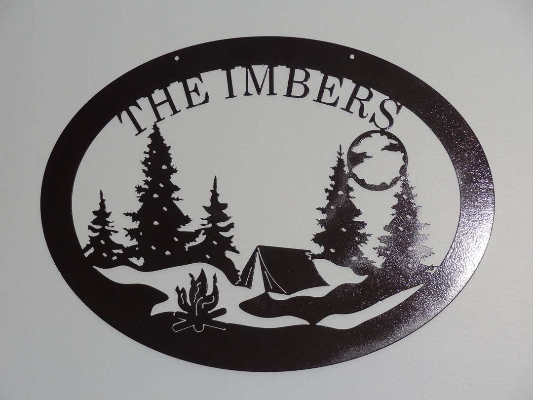 Personalized Tent Camping Sign RV Camp Sign Tent Campers Sign - Etsy