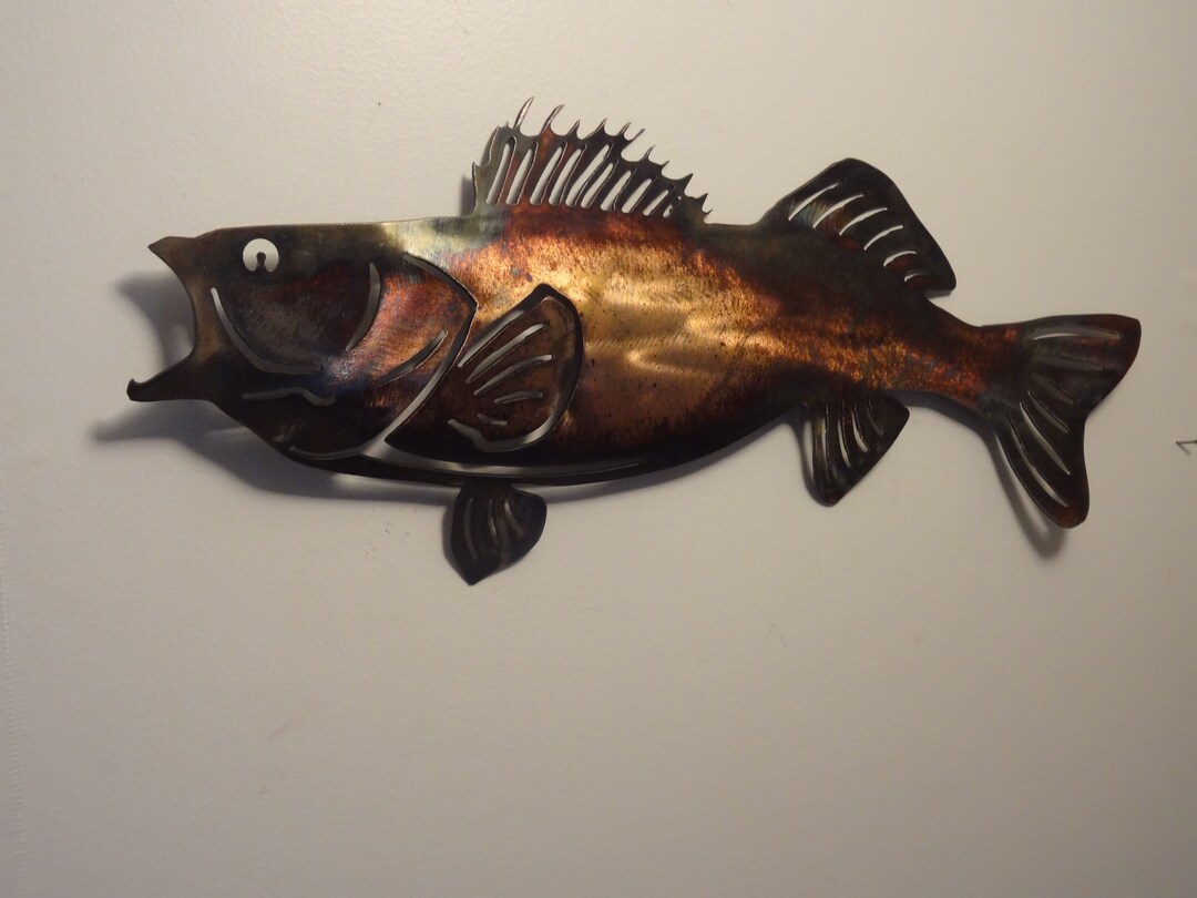Walleye Metal Art Walleye Fishing Art 24 Walleye 3D Multidimensional - Etsy