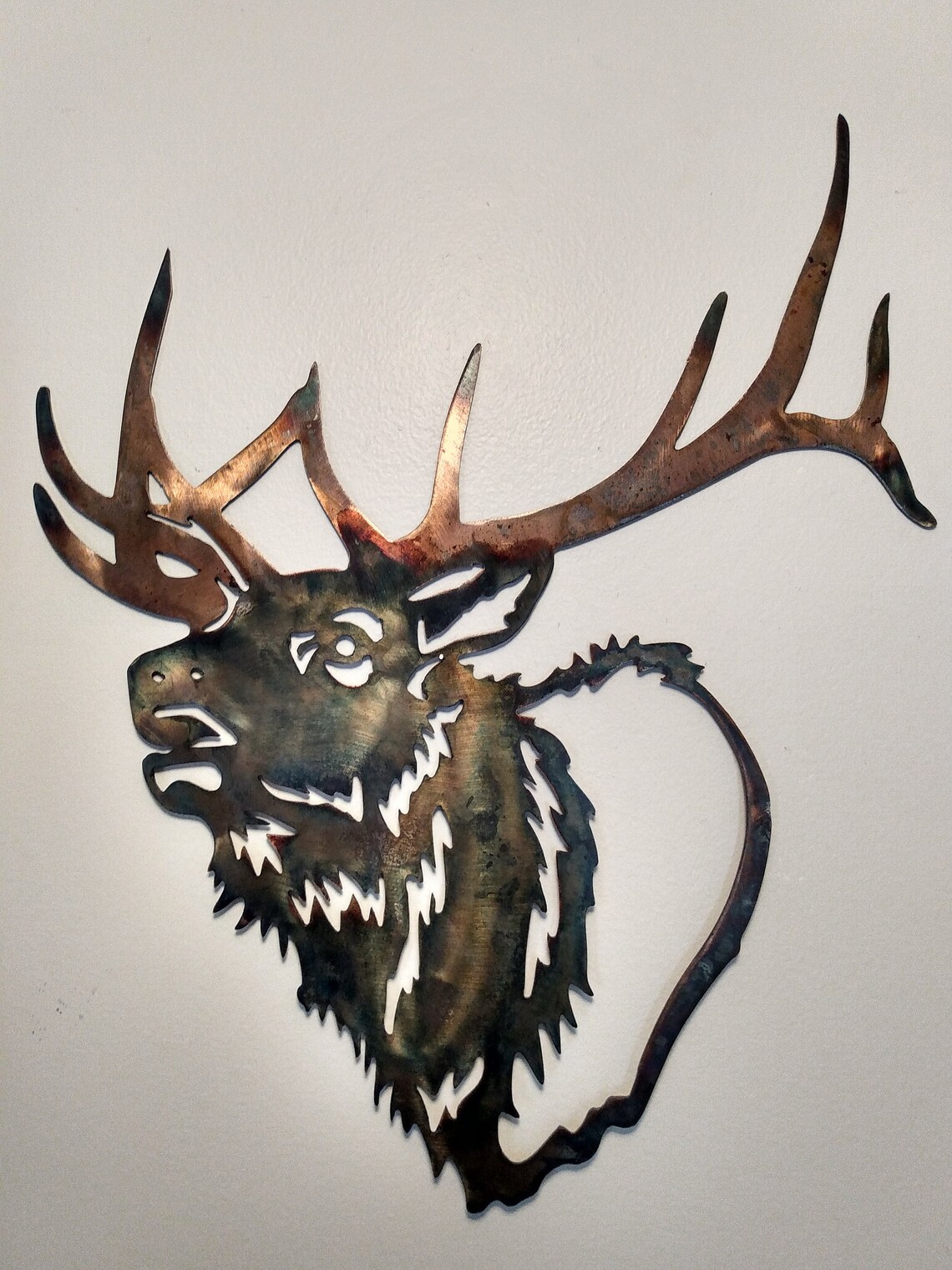 Bull Elk Bugling Shoulder Mount Bull Elk Metal Art | Etsy