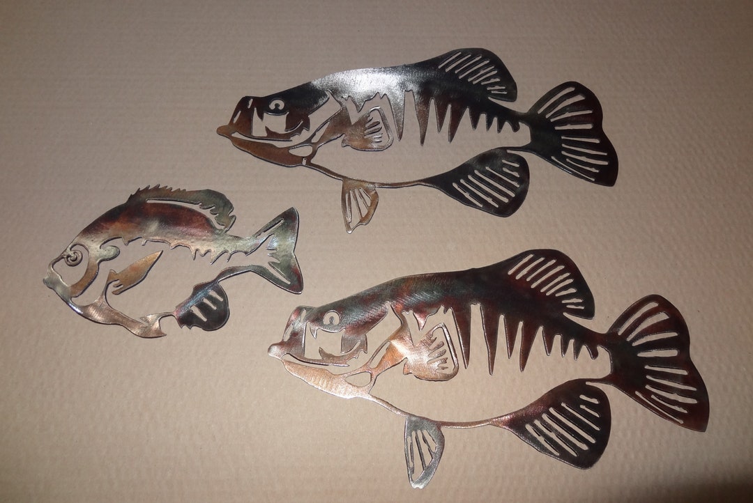 Metal Panfish Wall Art: Crappie and Bluegill Set - Etsy UK