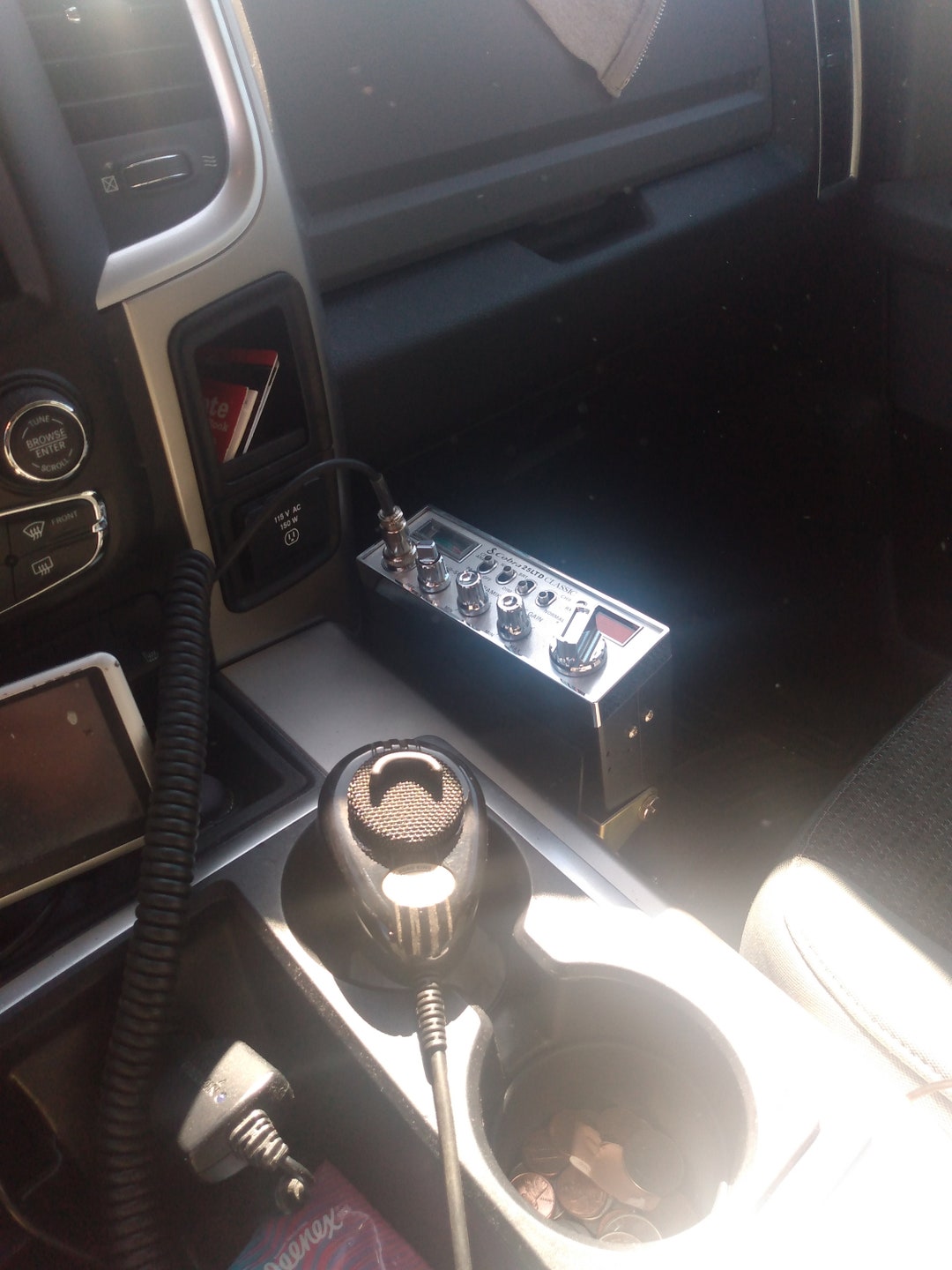 RAM & Ford Truck Console CB Radio Mount - No Drill Install - Etsy