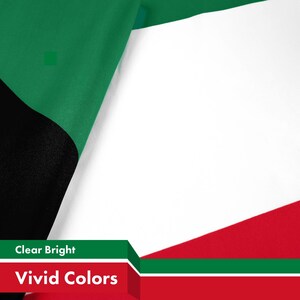 G128 Combo Pack: American USA Flag 3x5 Ft & Kuwait Kuwaiti Flag 3x5 Ft ...