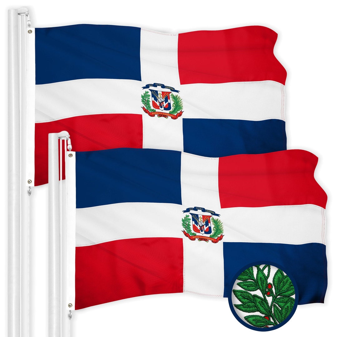 G128 2 Pack: Dominican Republic Flag | 3x5 Ft | Toughweave Series ...