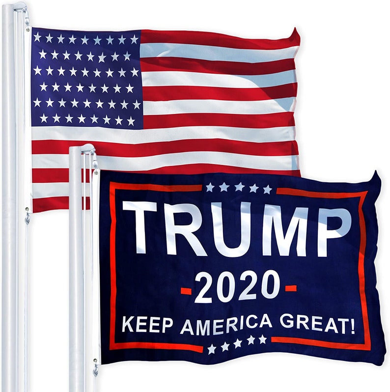 American Flag & Trump 2020 "keep America Great" Flag Combo, 3x5 Ft - Etsy