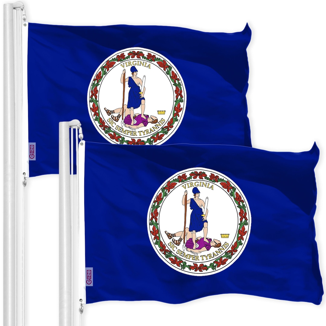 Virginia VA State Flag 3x5ft 2-pack 150D Printed Polyester by G128 - Etsy