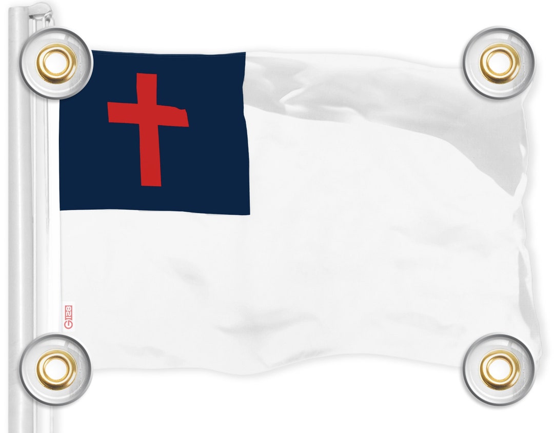 Christian Flag: 3x5 Ft Printed Polyester With Brass Grommets - Etsy