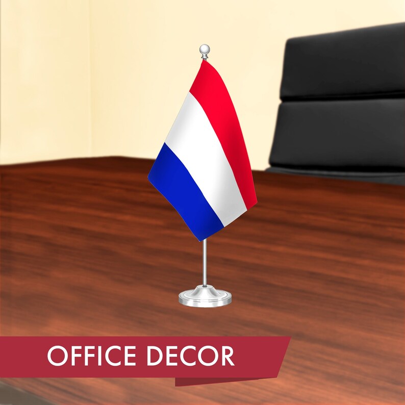 G128 Netherlands Dutch Deluxe Desk Flag Set 8.5x5.5 in - Etsy