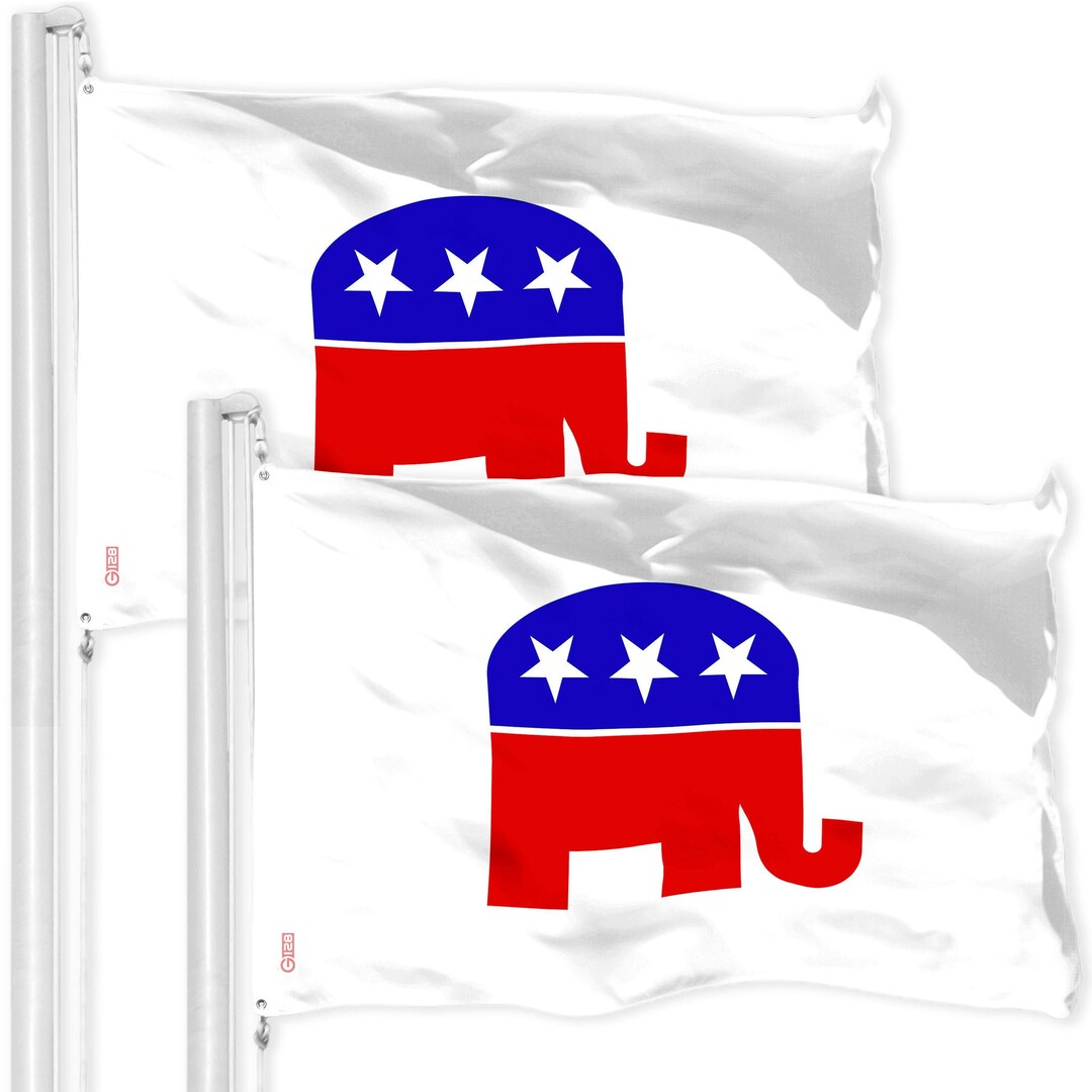 G128 2 Pack: Republican Party Flag 3x5 Ft Liteweave Pro - Etsy