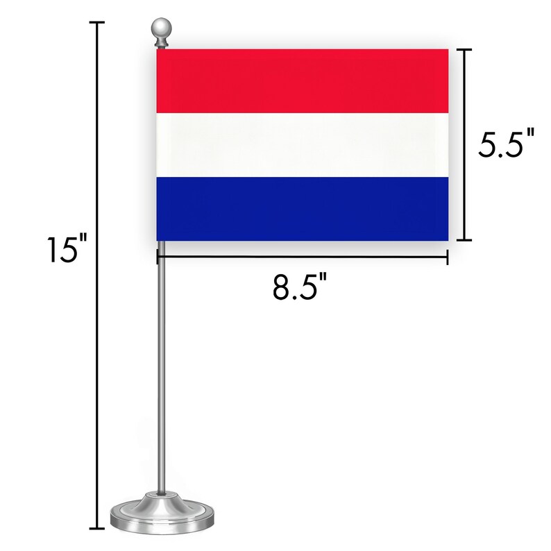 G128 Netherlands Dutch Deluxe Desk Flag Set 8.5x5.5 in - Etsy