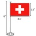 G128 Switzerland Swiss Deluxe Desk Flag Set 8.5x5.5 in - Etsy