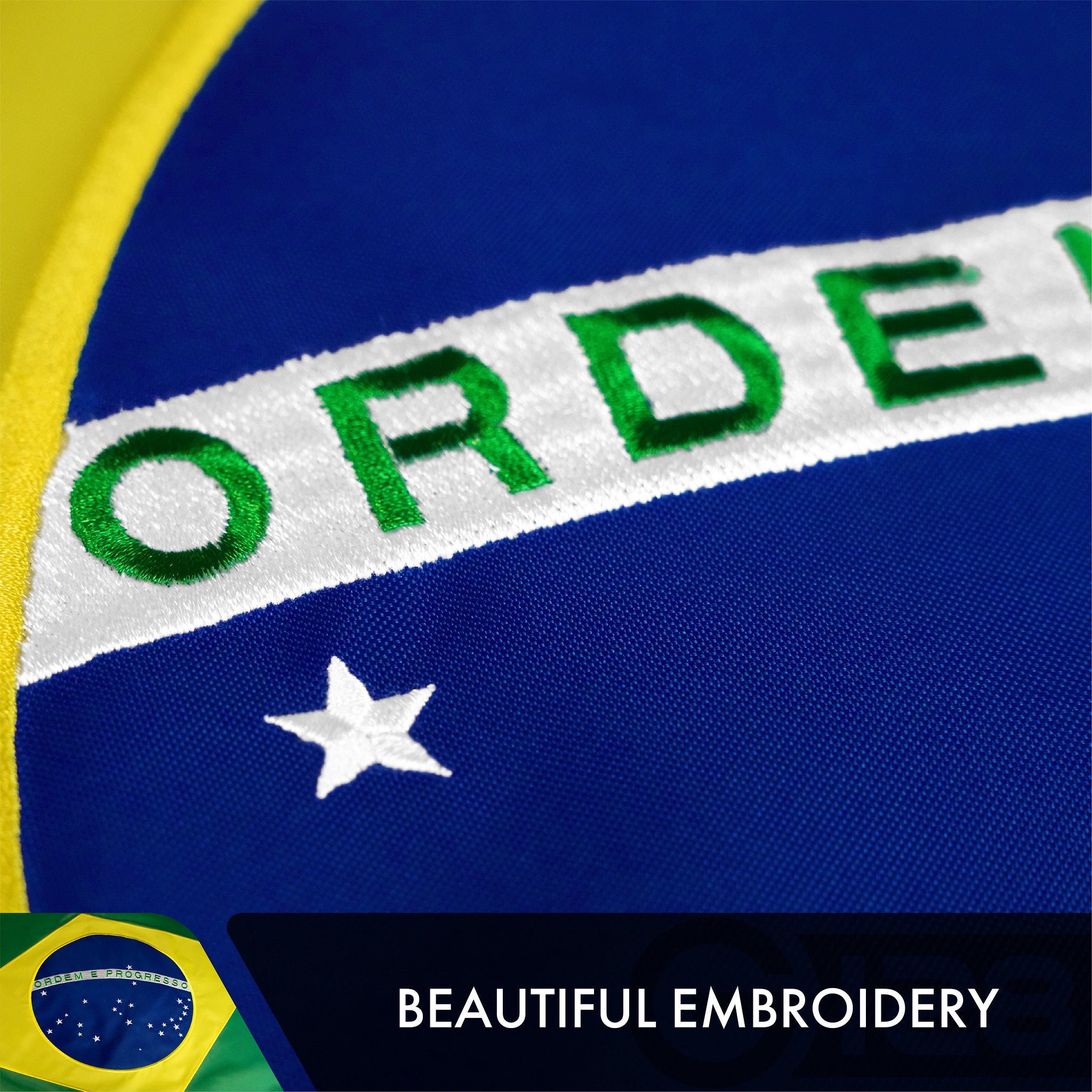 Brazil Brazilian Flag 3x5ft 2-pack Double-sided Embroidered - Etsy