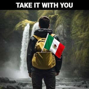 G128 2 Pack: Mexico Mexican Car Flag | 11x17 in | Double Liteweave Pro ...