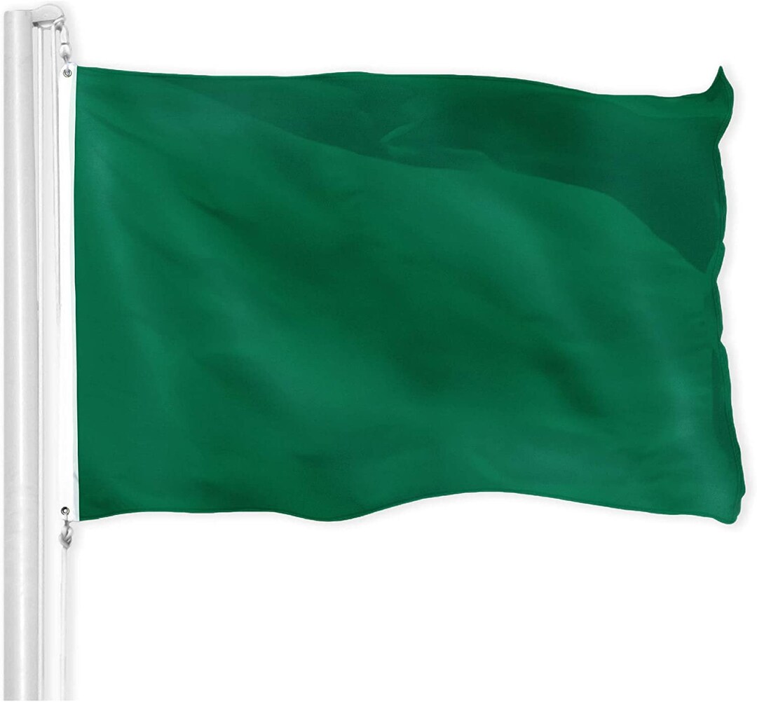 G128 Solid Dark Green Color Flag | 3x5 Feet | Printed 150d – Indoor ...