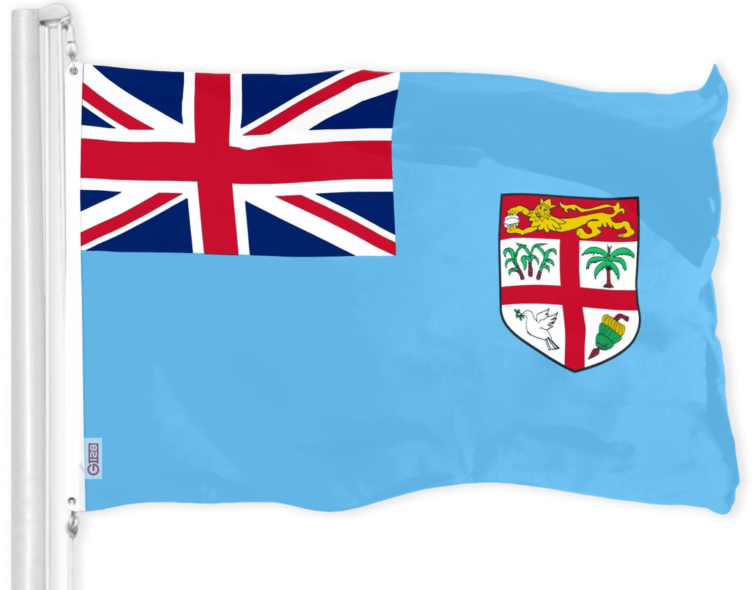 G128 Fiji Fijian Flag | 3x5 Ft | Liteweave Pro Series Printed 150D ...