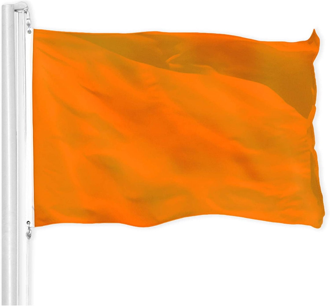 G128 Solid Orange Color Flag | 3x5 Feet | Printed 150d – Indoor/outdoor ...