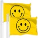 Smiley Face Flag 3x5ft 2-pack Printed 150D Polyester by G128 - Etsy