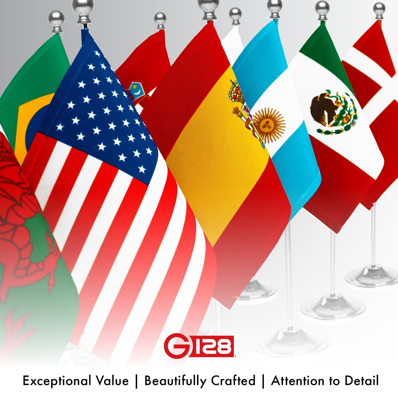 G128 Netherlands Dutch Deluxe Desk Flag Set 8.5x5.5 in - Etsy