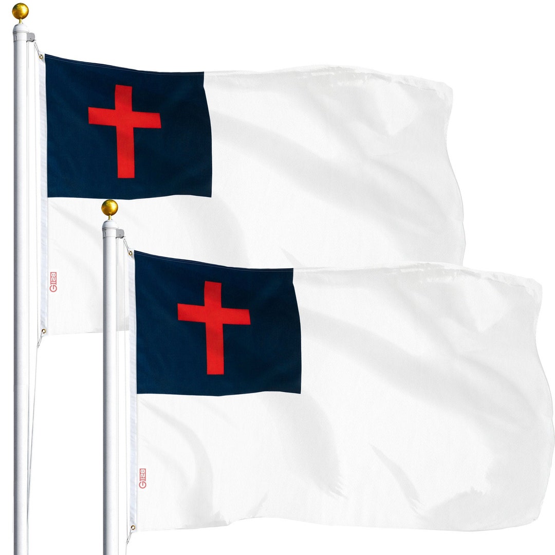 Christian Flag 3x5ft 2-pack Printed Polyester by G128 - Etsy
