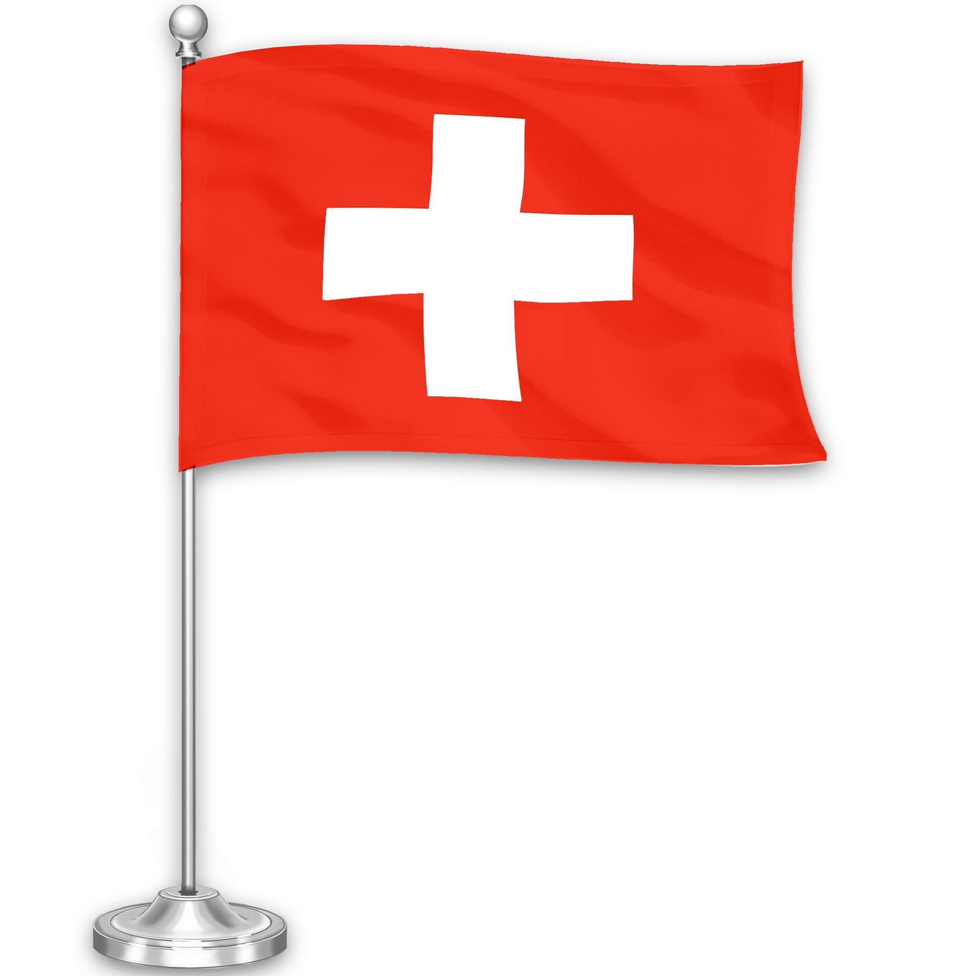 G128 Switzerland Swiss Deluxe Desk Flag Set 8.5x5.5 in - Etsy