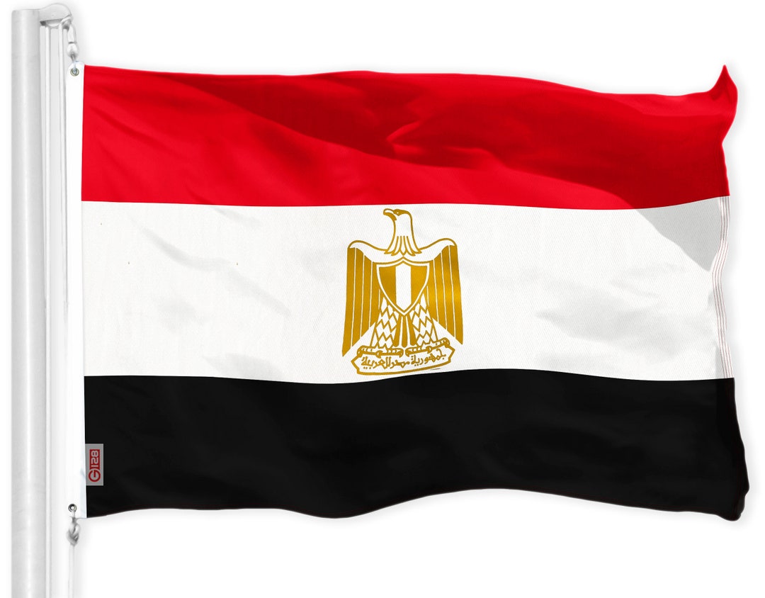 Egypt (egyptian) Flag 150D Printed Polyester 3x5 Ft - Etsy