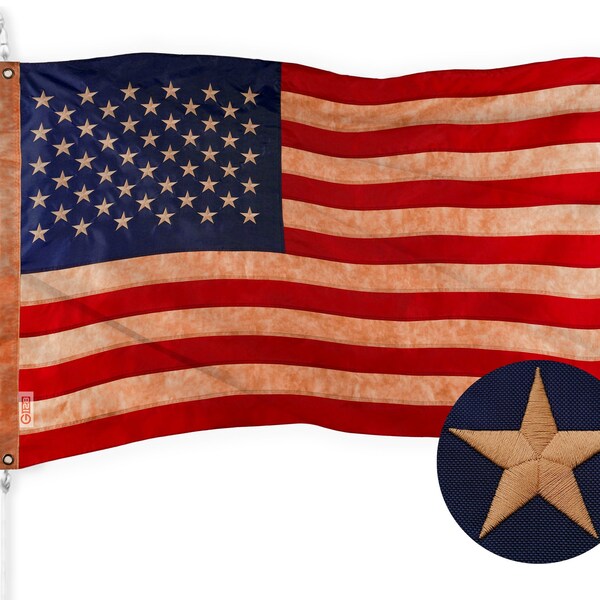 Tea Stained Flag - Etsy