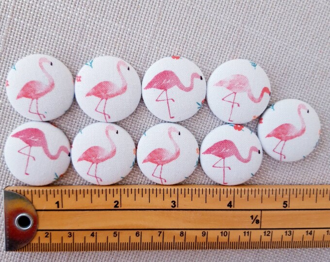 Flat Back Buttons, 28mm Buttons, Flamingo Buttons - Etsy UK