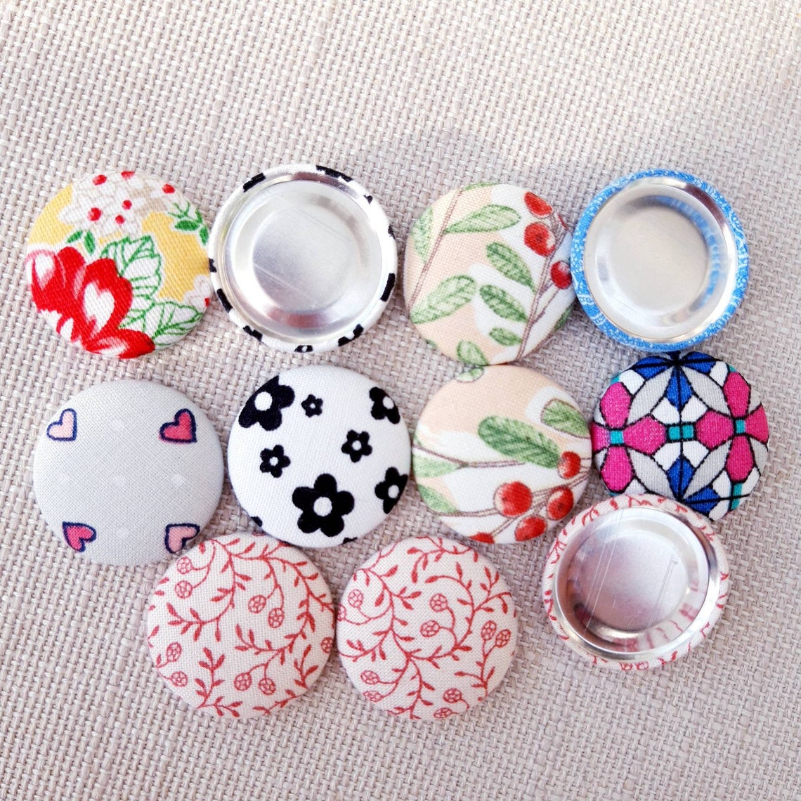 Flat back buttons 28mm buttons Button selection - Etsy 日本