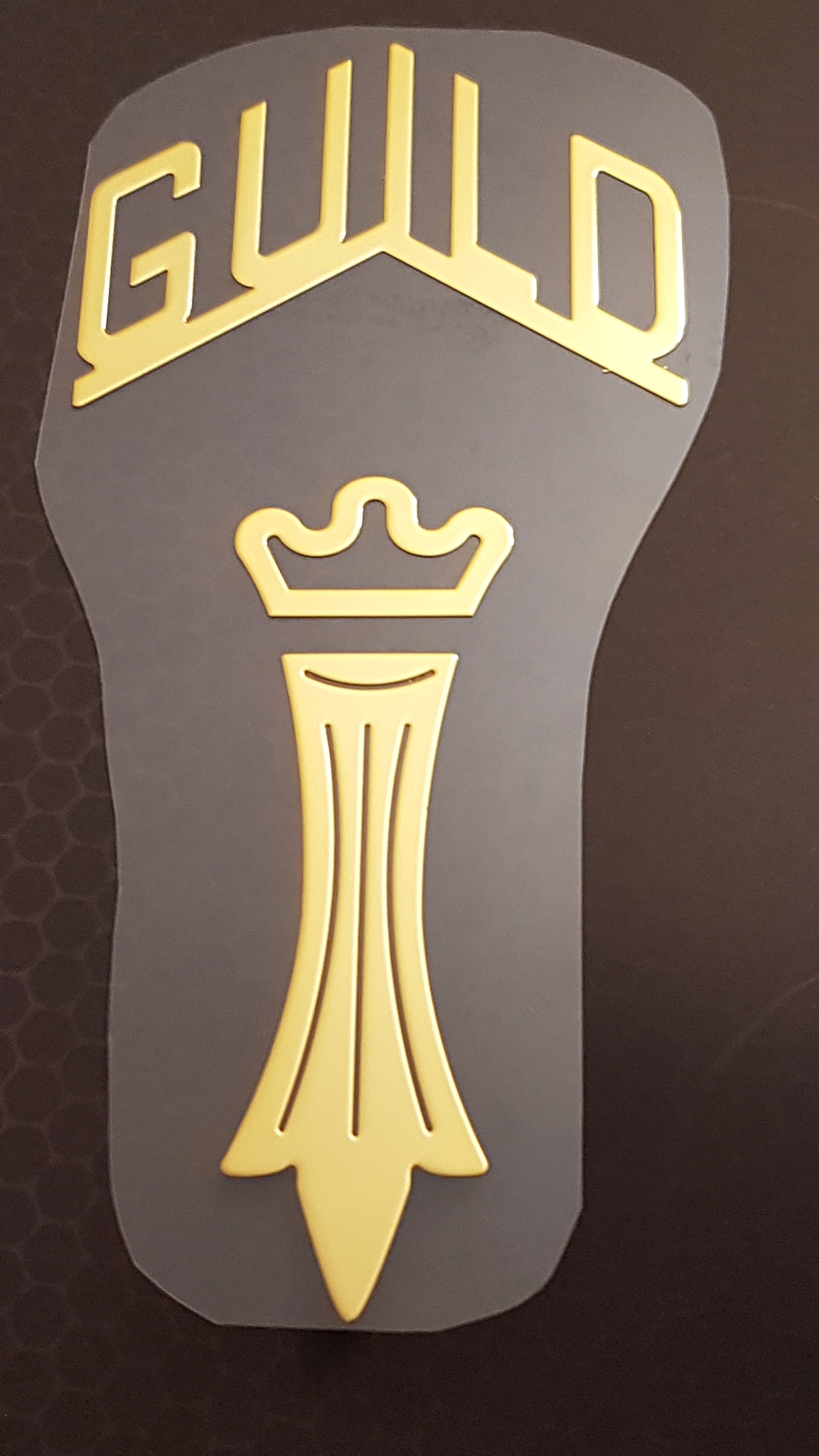 Guild Guitar Headstock logo decal Neck METAL Sticker premium | Etsy