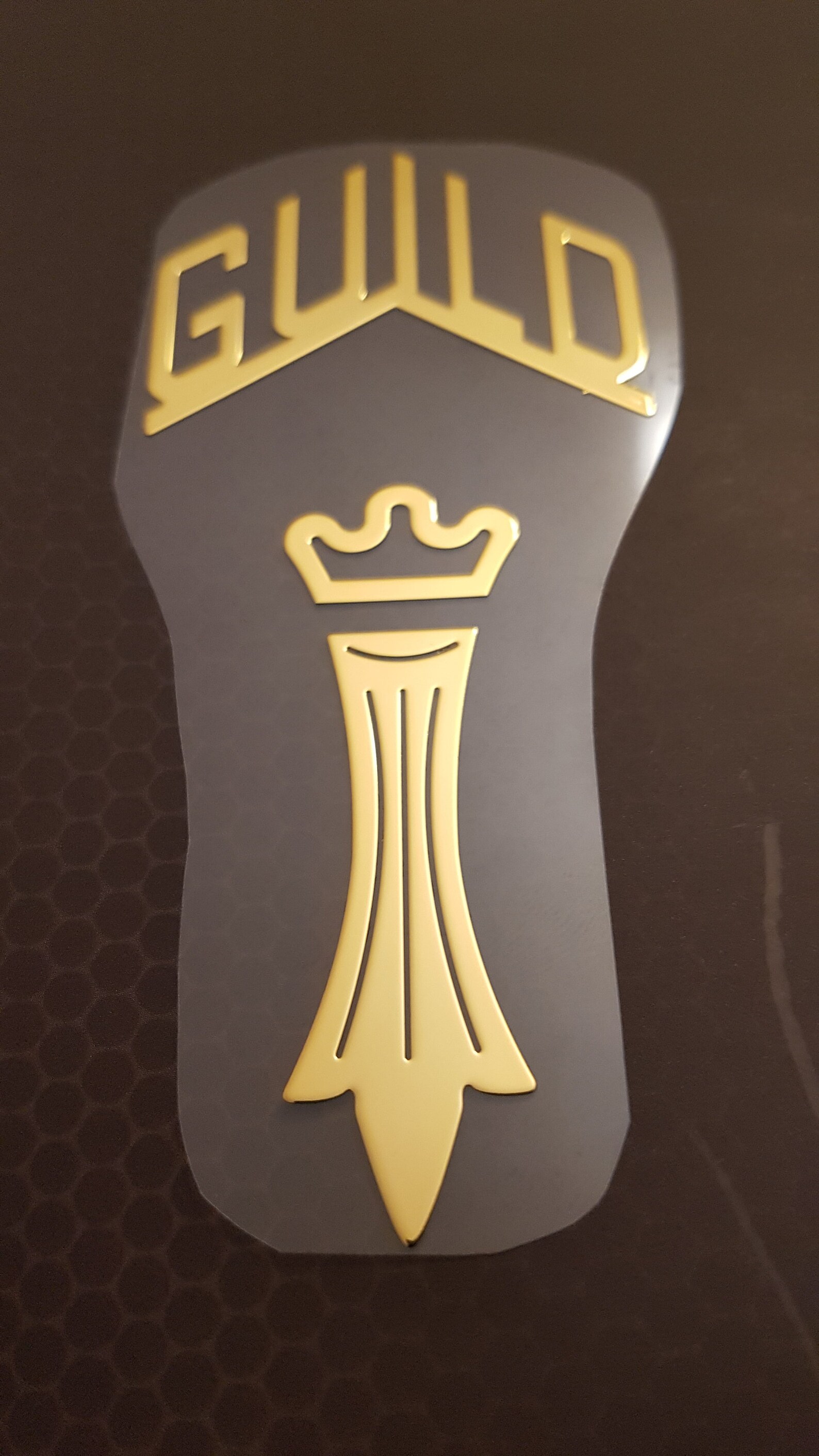 Guild Guitar Headstock logo decal Neck METAL Sticker premium | Etsy