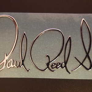 Paul Reed Smith PRS Headstock decal Neck METAL Sticker premium | Etsy