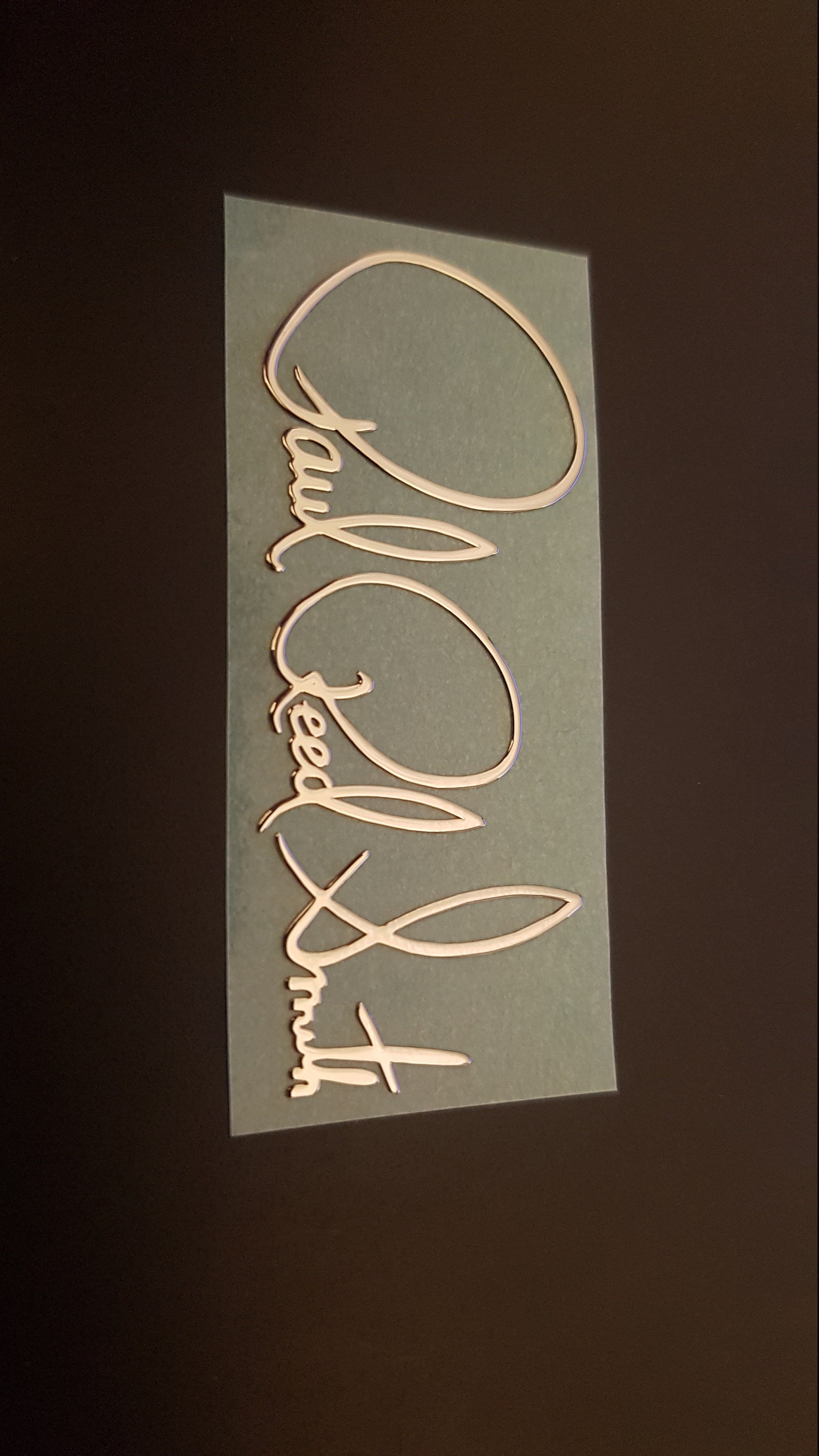 Paul Reed Smith PRS Headstock decal Neck METAL Sticker premium | Etsy