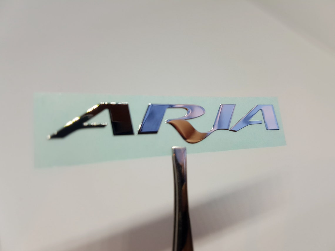 Aria Guitar Headstock Logo Decal Neck Metal Sticker Premium Etsy