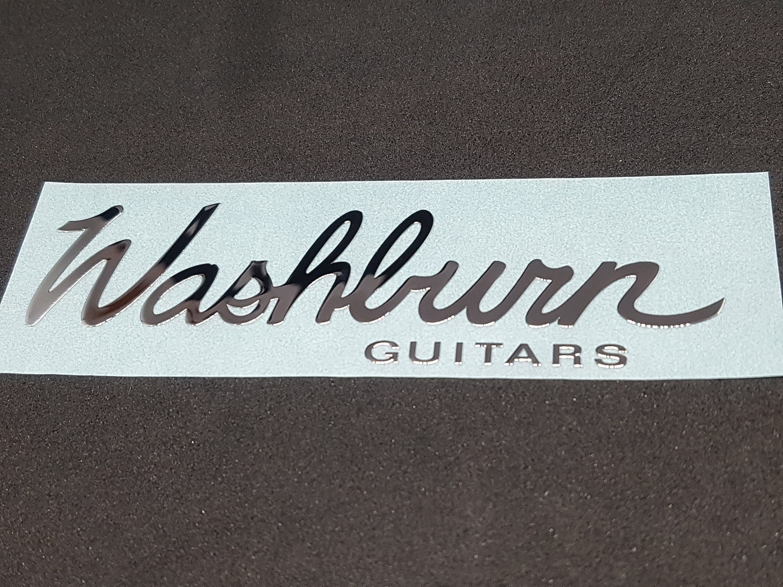 Washburn Guitar Headstock logo decal Neck METAL Sticker | Etsy