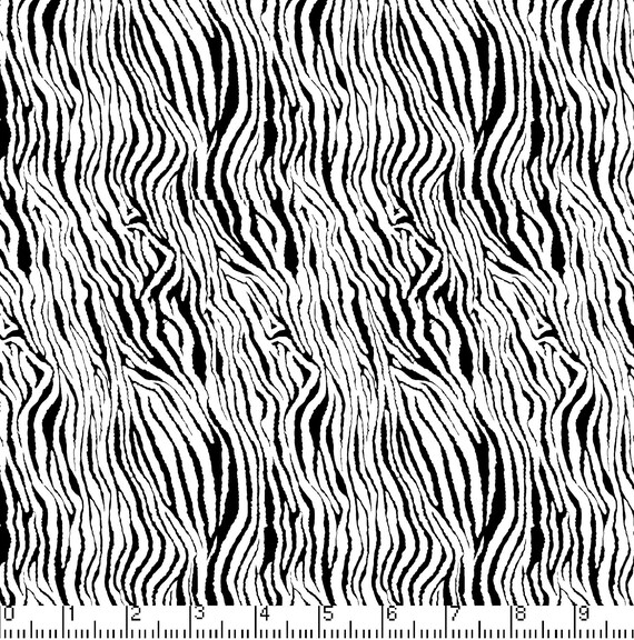 Zebra Fabric Animal Skin Small Zebra Print Zebra Cotton | Etsy