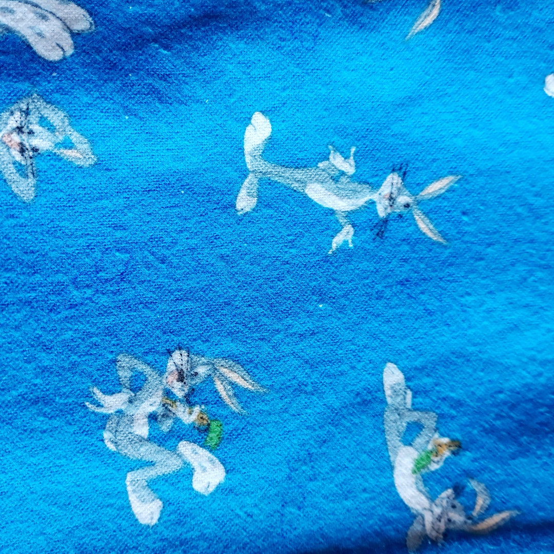 Bugs Bunny Flannel Cartoon Flannel Looney Tunes Movie Flannel 214 - Etsy