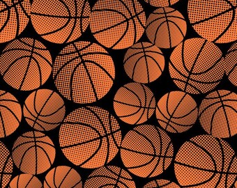 Basketball Fabric | Etsy