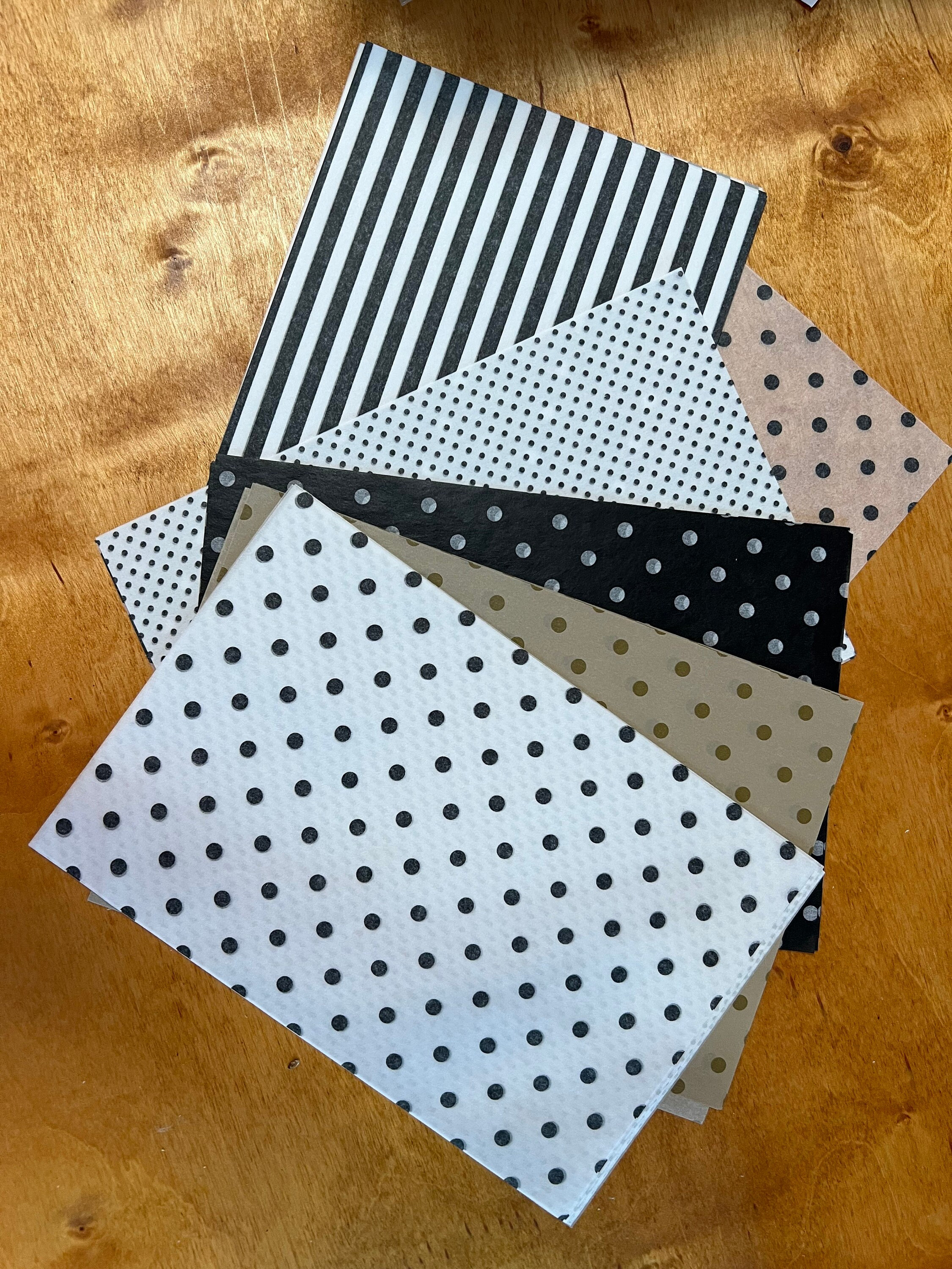 80 Sheets of Modern Monochromatic Tissue Wrapping Paper for Small Gifts ...