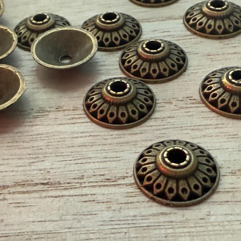 5mm Bead Cap With Bail - Etsy