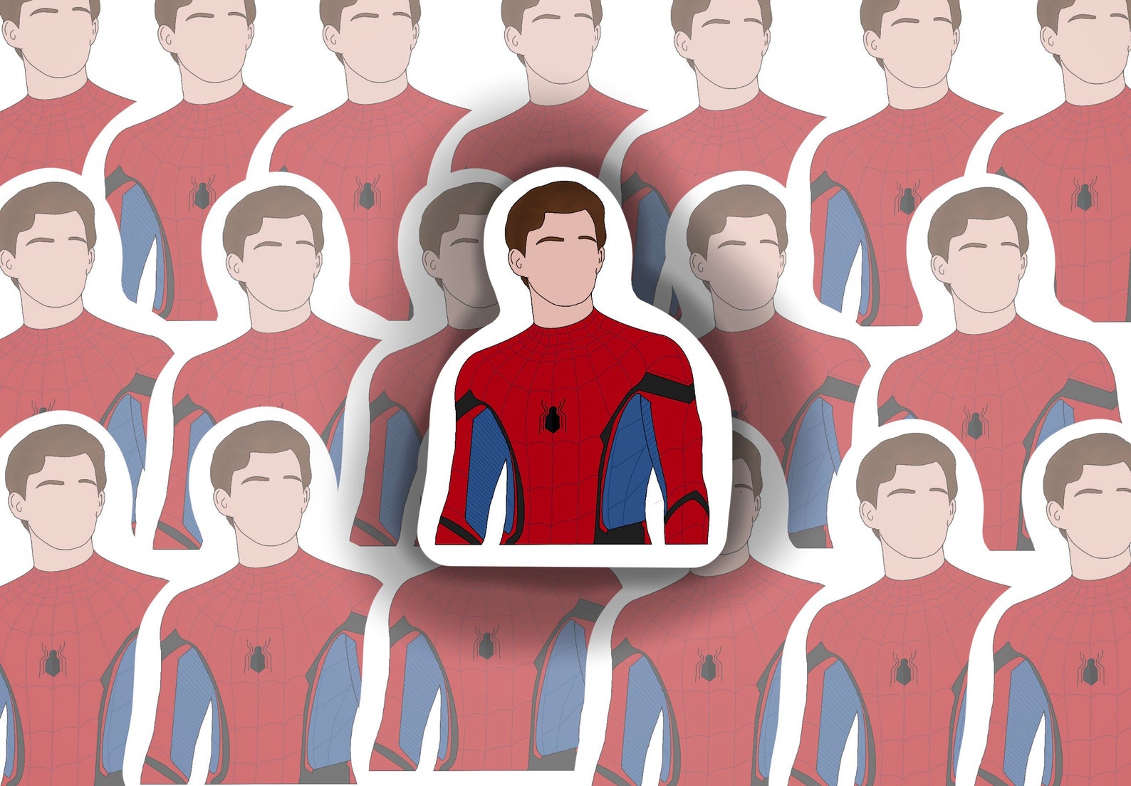 Spider Man Peter Parker Sticker/peter Parker Waterproof Glossy - Etsy