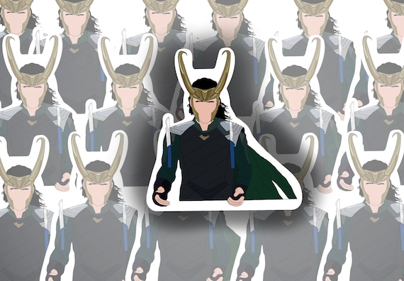 Loki Laufeyson Sticker/ Loki Waterproof Glossy Sticker/ Marvel | Etsy