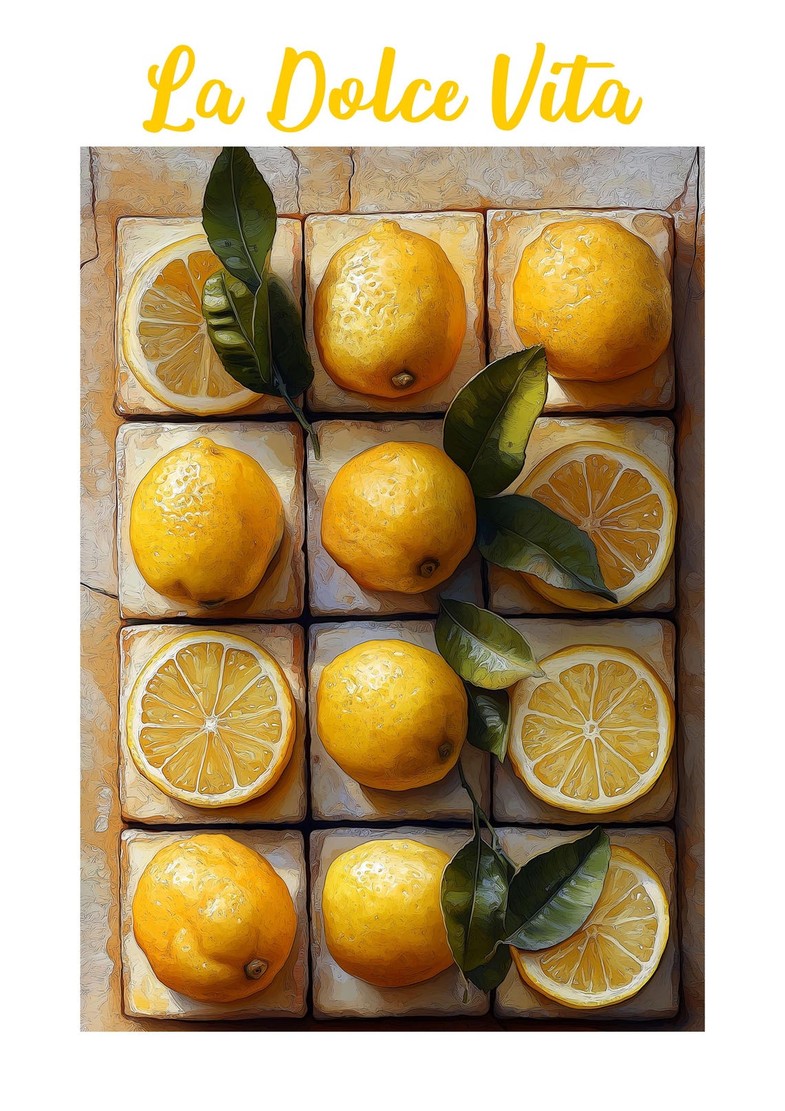 2 Set Italy, Tuscany Mediterranean Lemon – Toscana Lemon Vibe ...