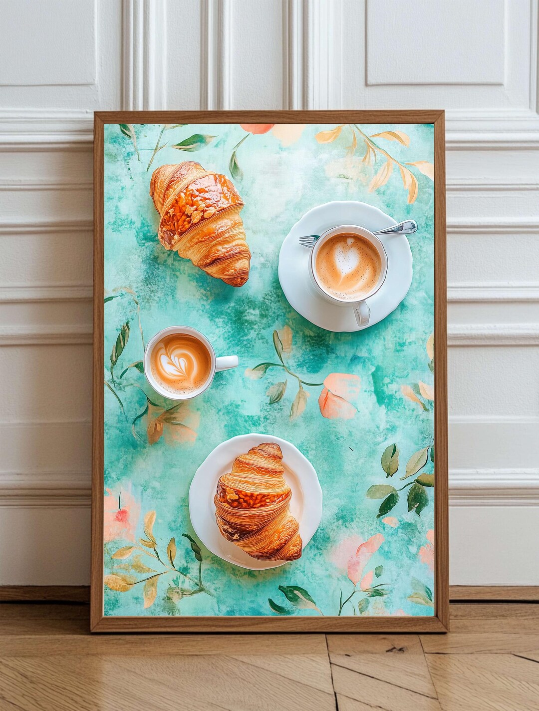 Paris Café Breakfast Wall Art | Coffee & Pancake Printable | French ...