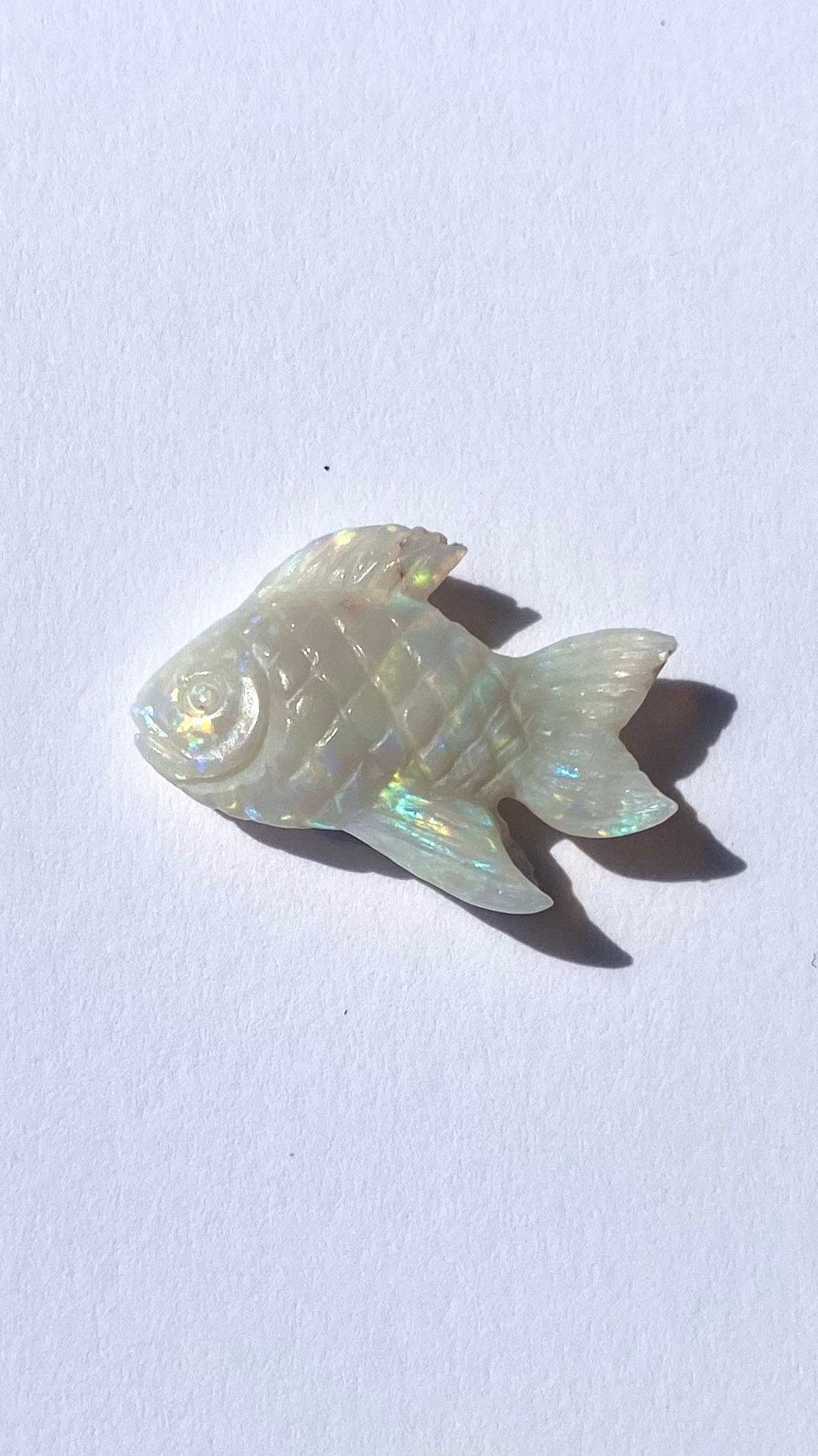 Carved Opal Fish Gemstone - Etsy