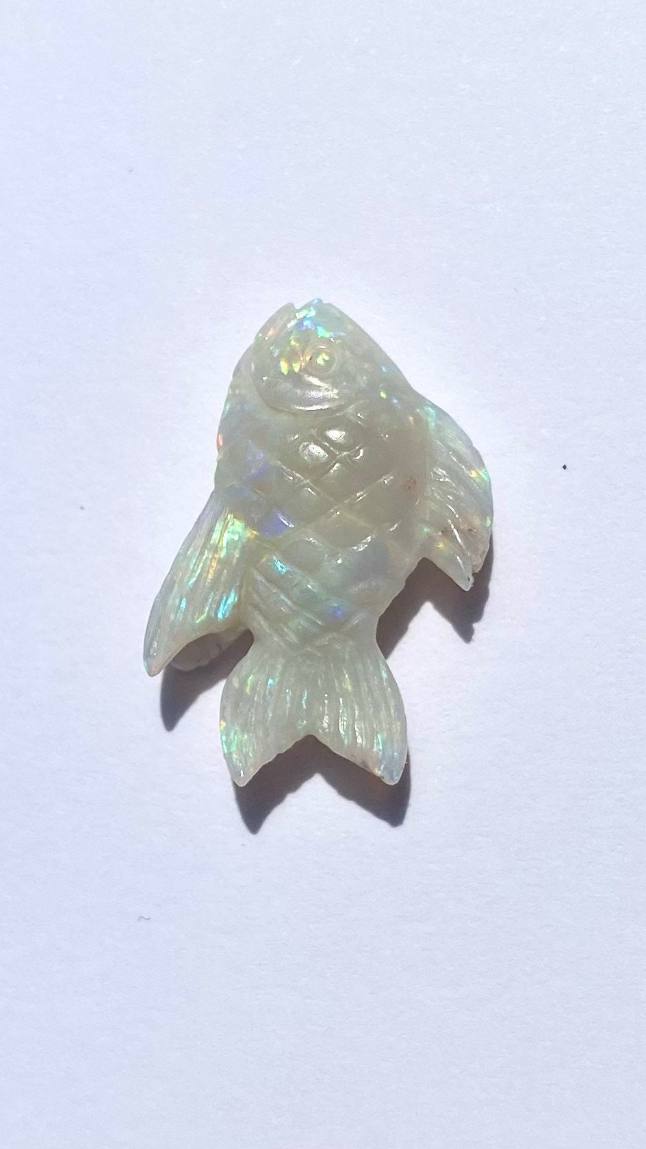 Carved Opal Fish Gemstone - Etsy