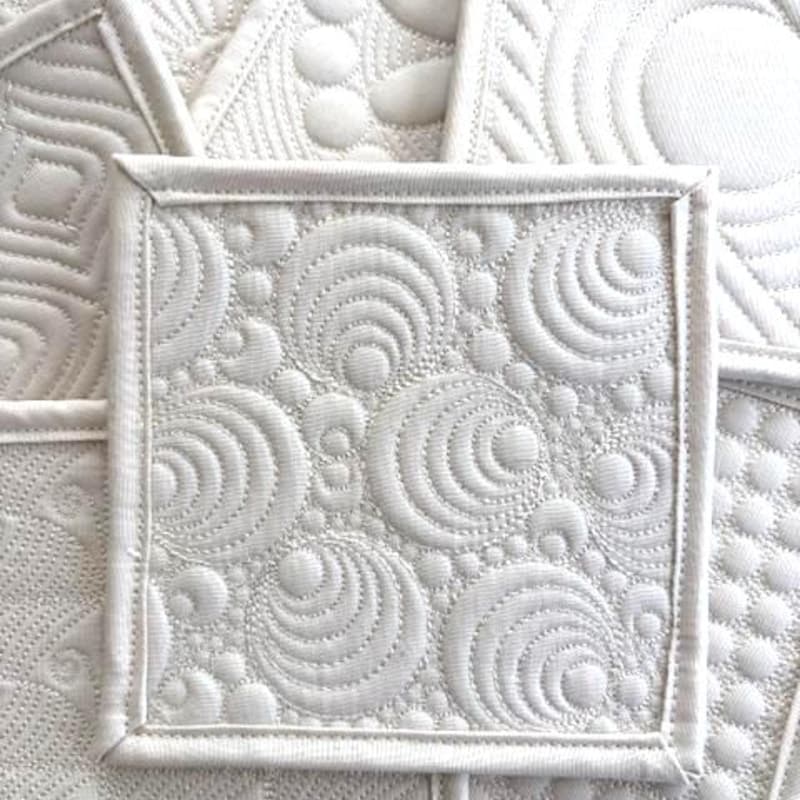 Quilting Ceramic Coasters - Etsy